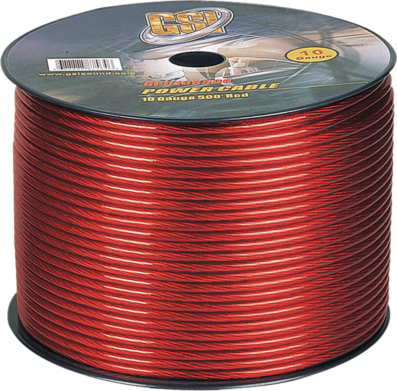 10Ga Power Cable 500Ft Red – Pyle USA