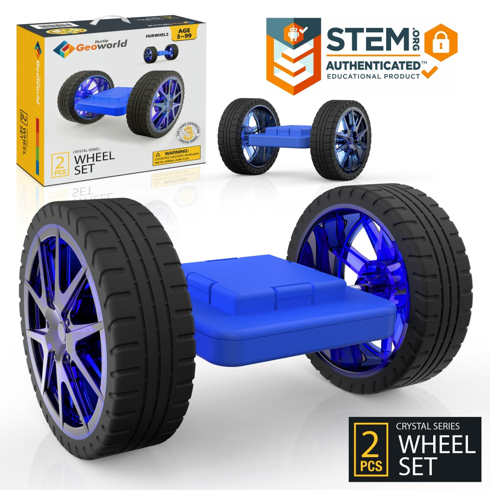 Magnetic Blocks Wheels Set - Inspires Creativity - Strong Magnets (2 ...