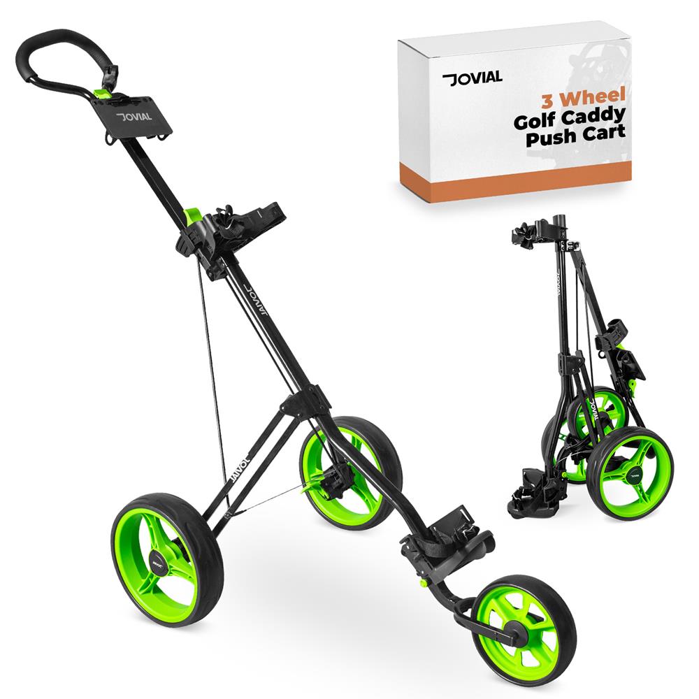 3-Wheel Golf Push Cart – Pyle USA