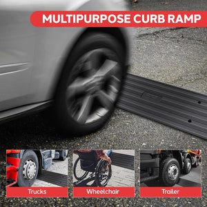 Driveway Threshold Car Curb Ramps – Pyle USA