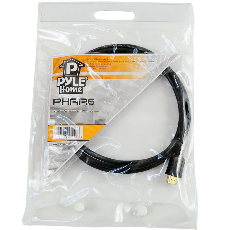 6 Ft. Hdmi Cable With 24K Gold-Plated Co – Pyle USA