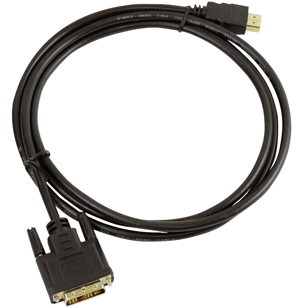 HDMI to DVI Video Cable 6ft 24k Gold-Plated Quad-Shielded – Pyle USA