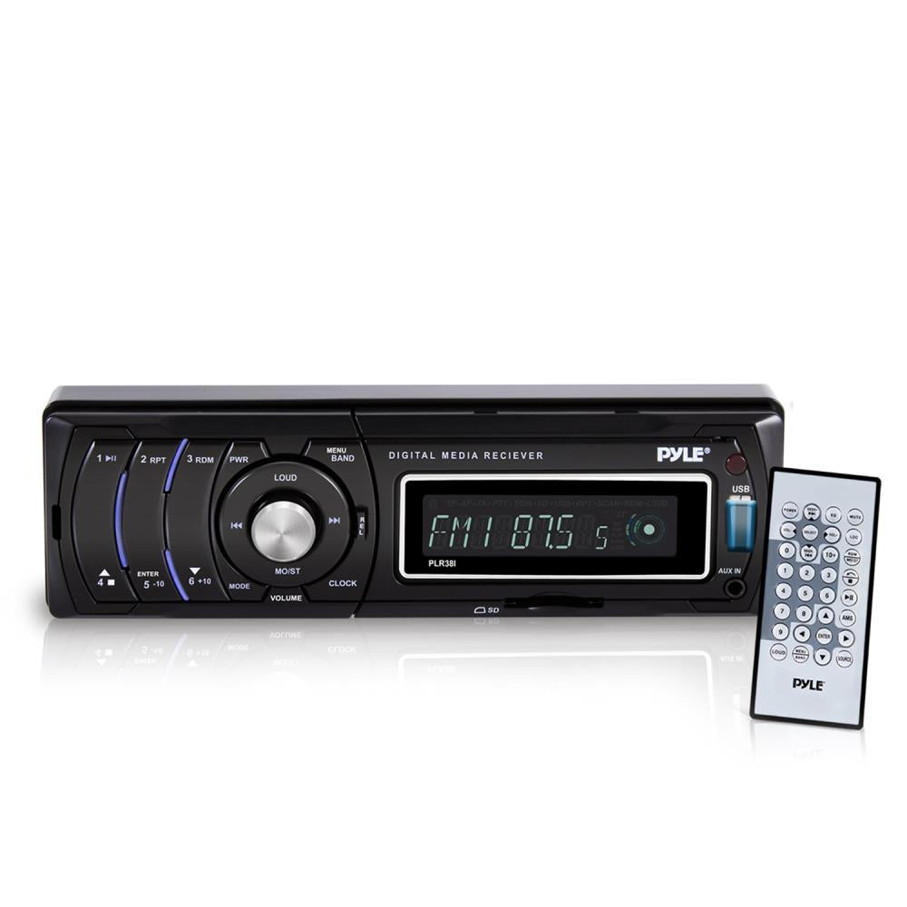Car Stereo Receiver, Enhanced Audio, LCD Display, Multi-Color – Pyle USA