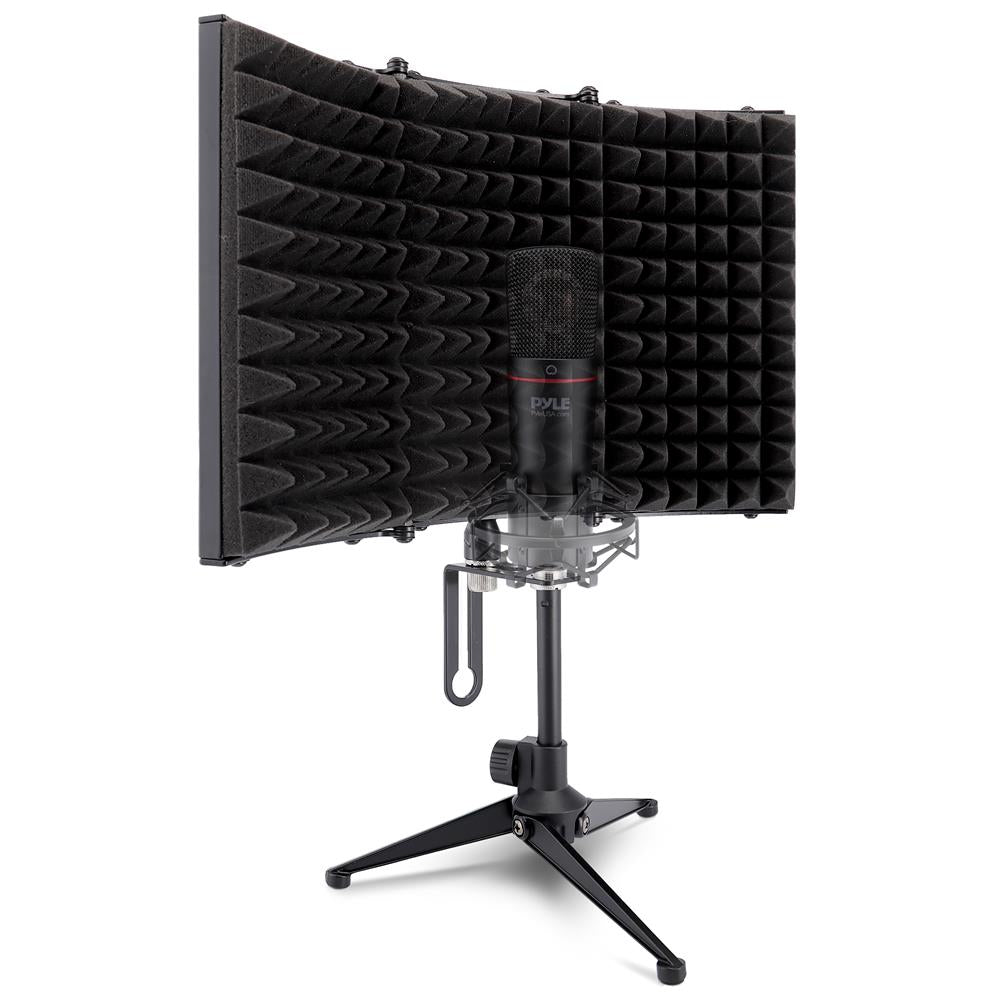 Microphone Isolation Shield - Superior Soundproofing Foam, Charcoal ...