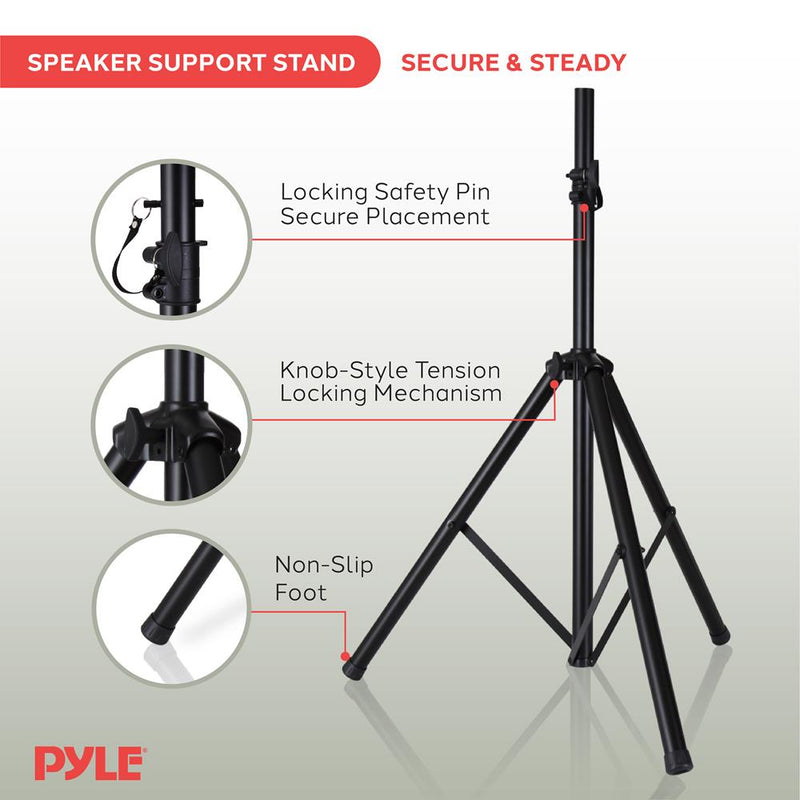 6' Ft. Universal Tripod Speaker Stand – Pyle USA