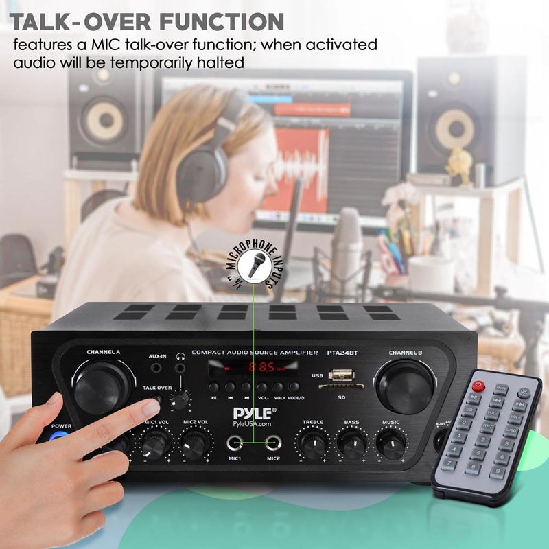 Bluetooth Home Audio Amplifier – Pyle USA