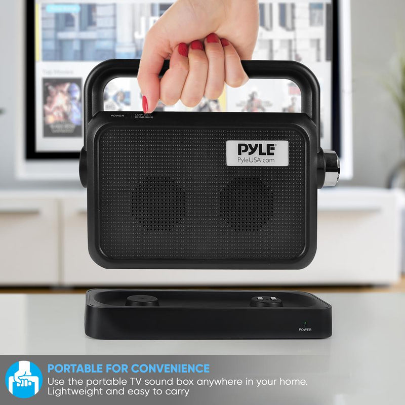 Wireless & Portable Bed-Side Tv Speaker – Pyle USA