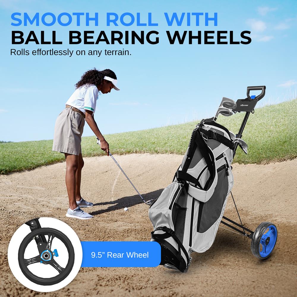 2-Wheel Golf Push Cart – Pyle USA