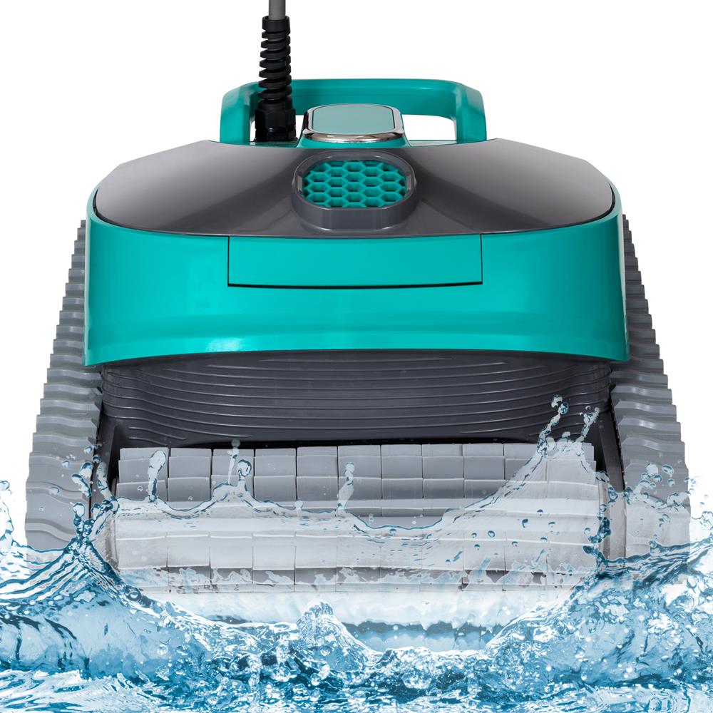 Robotic Pool Cleaner, Effortless Cleaning, Dual Brushes, Inground Pools ...