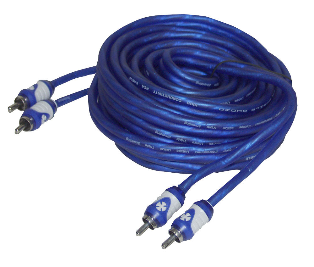 30 Ft Blue Rca Cable – Pyle USA